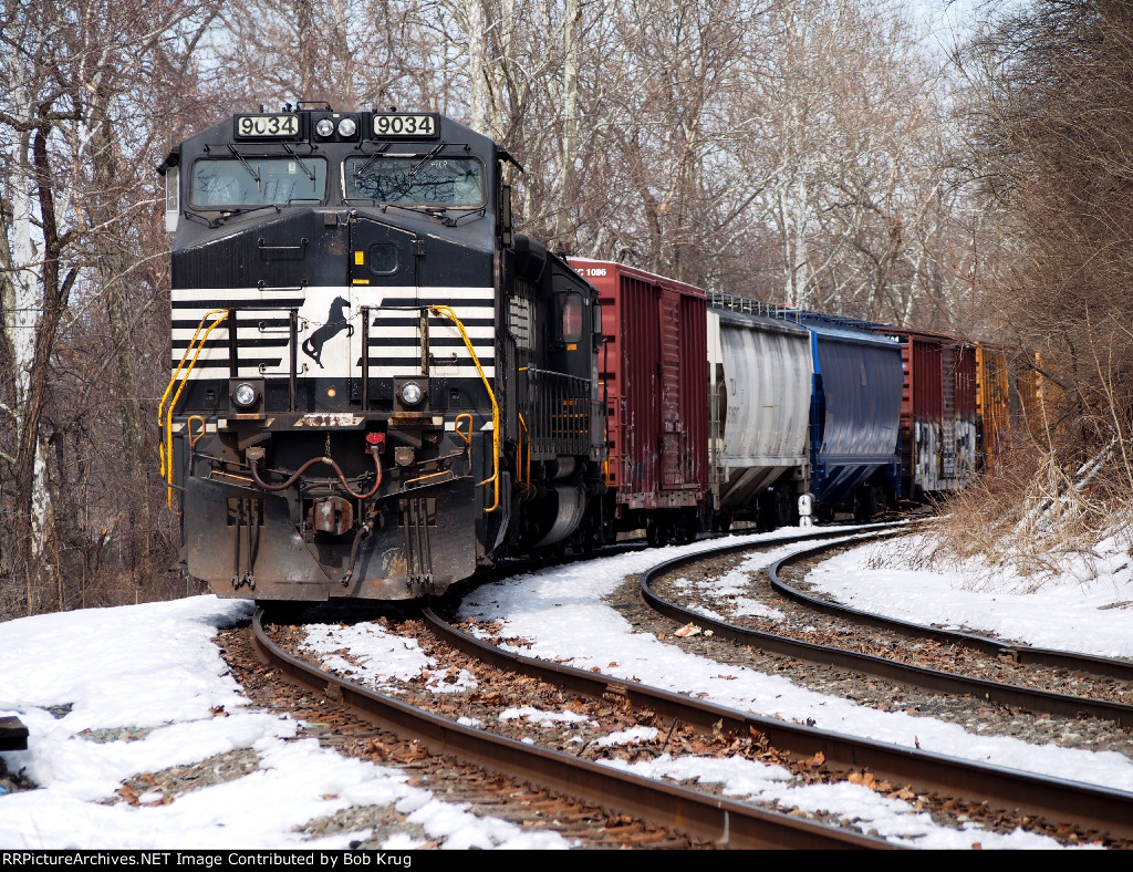 The returning Hazleton Flyer awaits a re-crew to take it the last mile into Allentown Yard